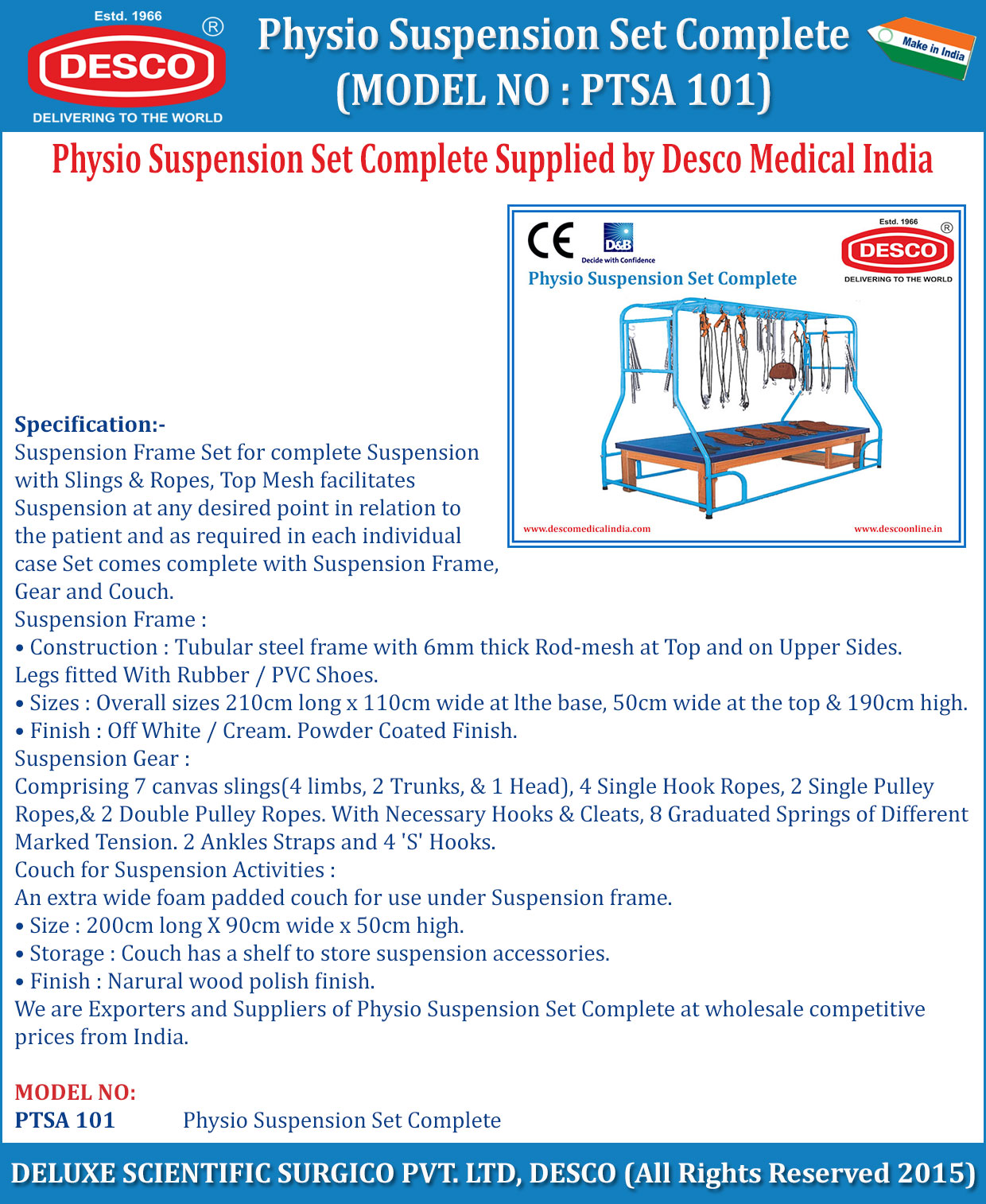 Physio Suspension Set Complete | Desco