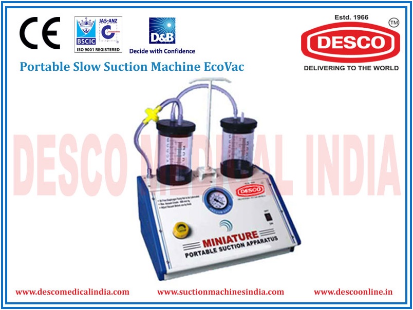Portable Slow Suction Machines Manufacturer and Exporters India